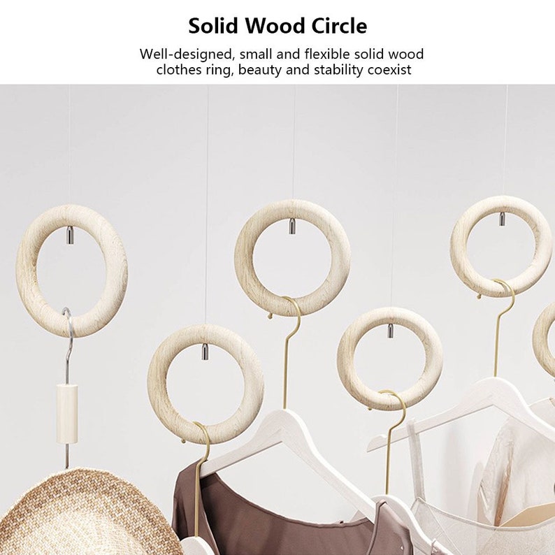 Unique Wall Mounted Wooden Ring Hangerceiling Ring Fashion - Etsy
