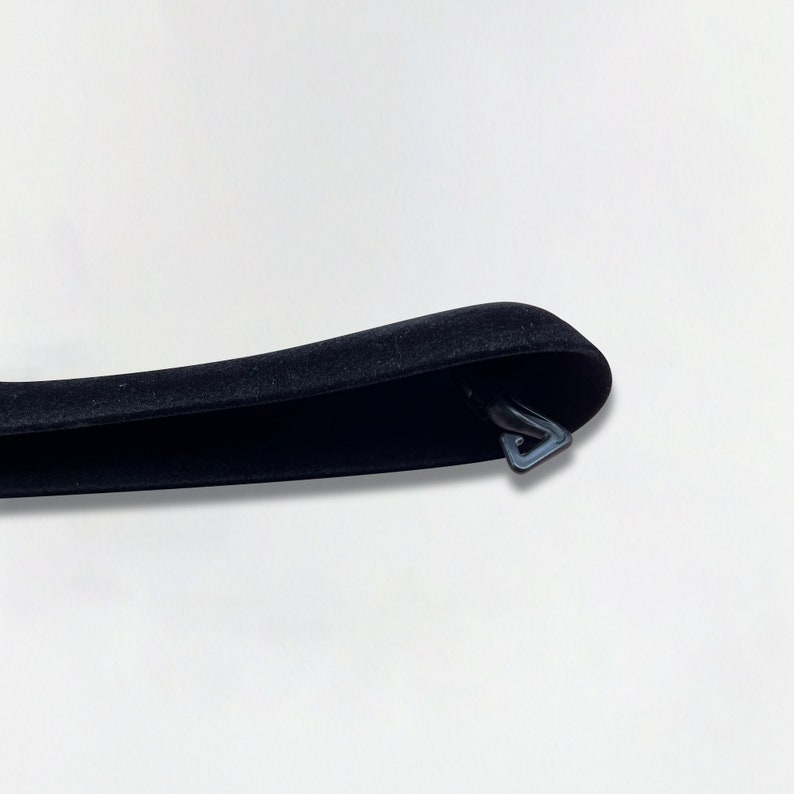 DE-LIANG Luxury Black Velvet Hangercoat Flocking Clothing | Etsy