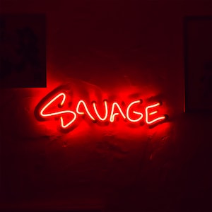 Savage M2 Neon Wall Decor Light Decor Led Neon Sign Neon - Etsy