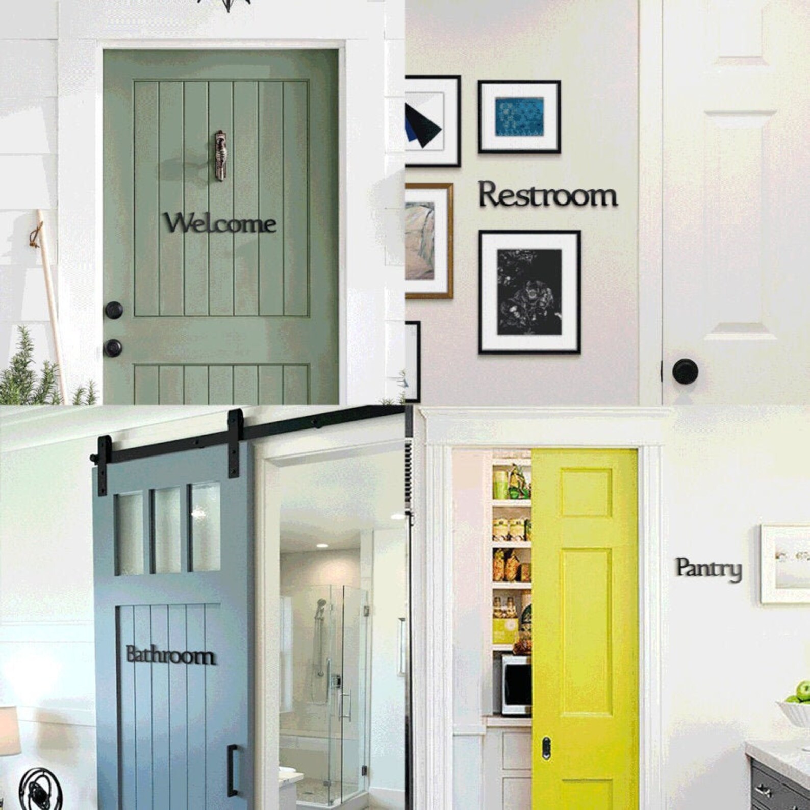New Home Starter Kit Metal Wall Art Set of 5 Wall Decor: - Etsy