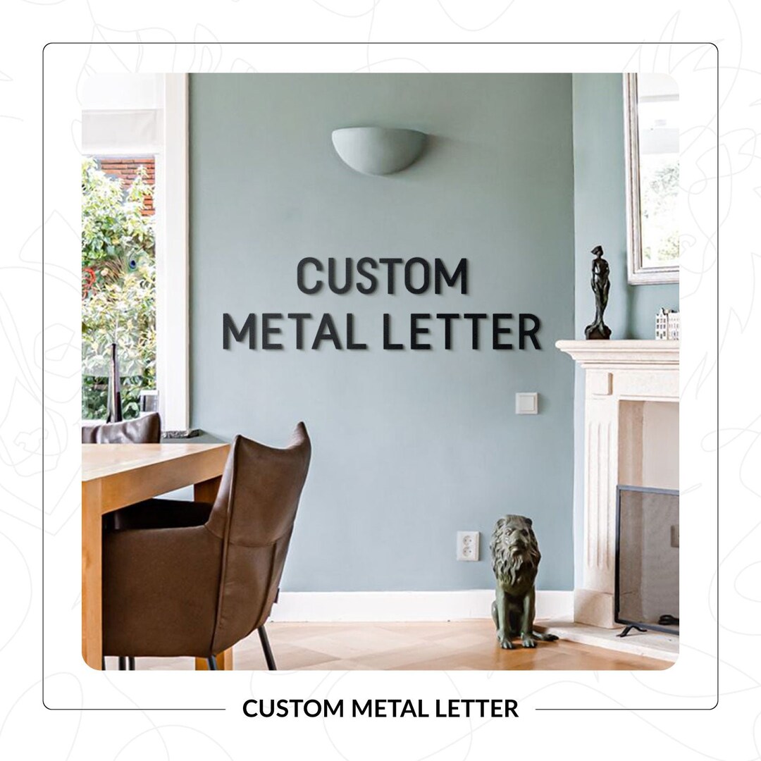Custom Metal Letters, Personalized Words, Custom Wall Decor ...