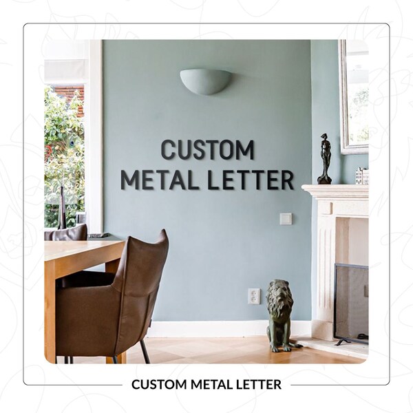 Metal Letters - Etsy