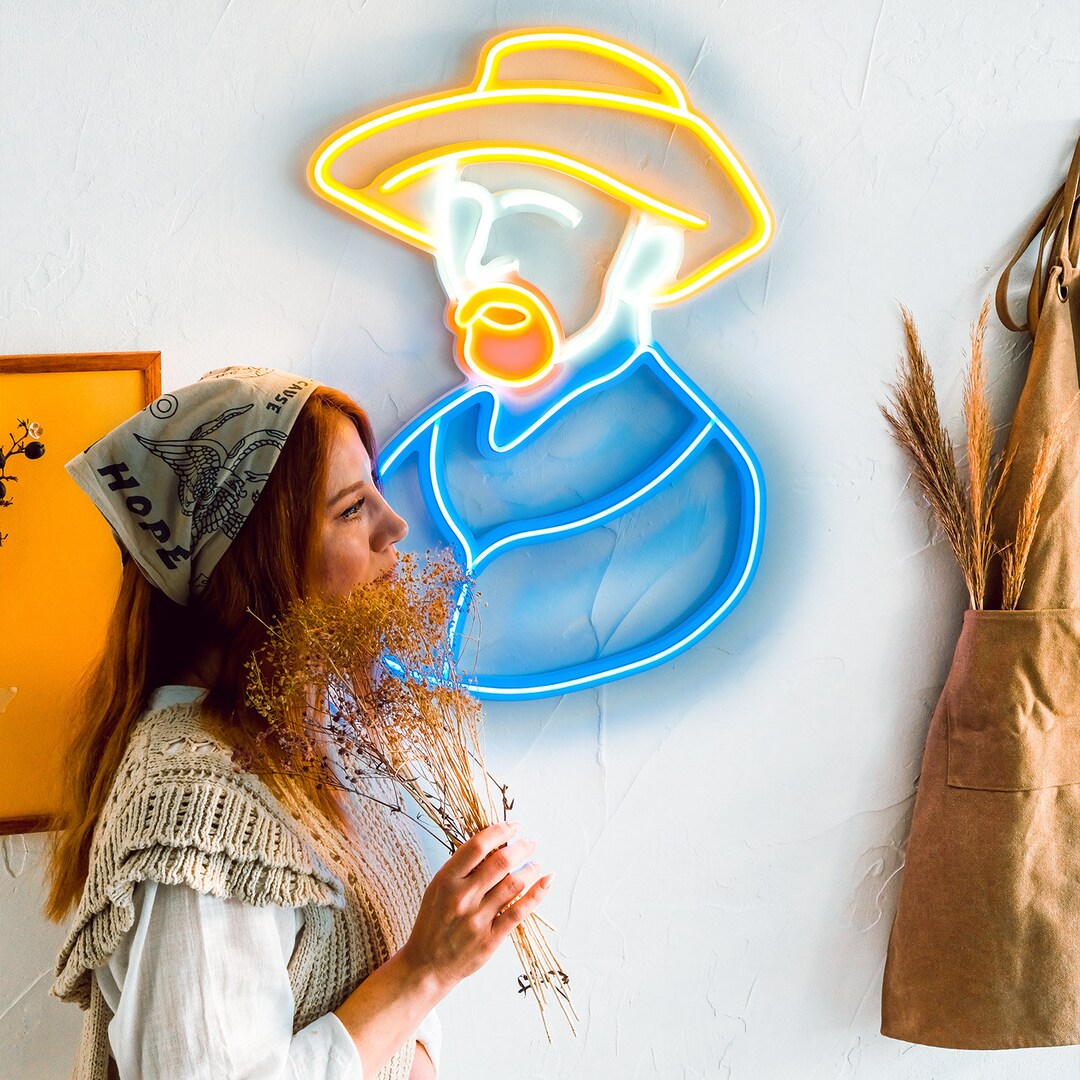 Van Gogh Neon Wall Art Wall Decor Led Neon Sign Home Decor - Etsy