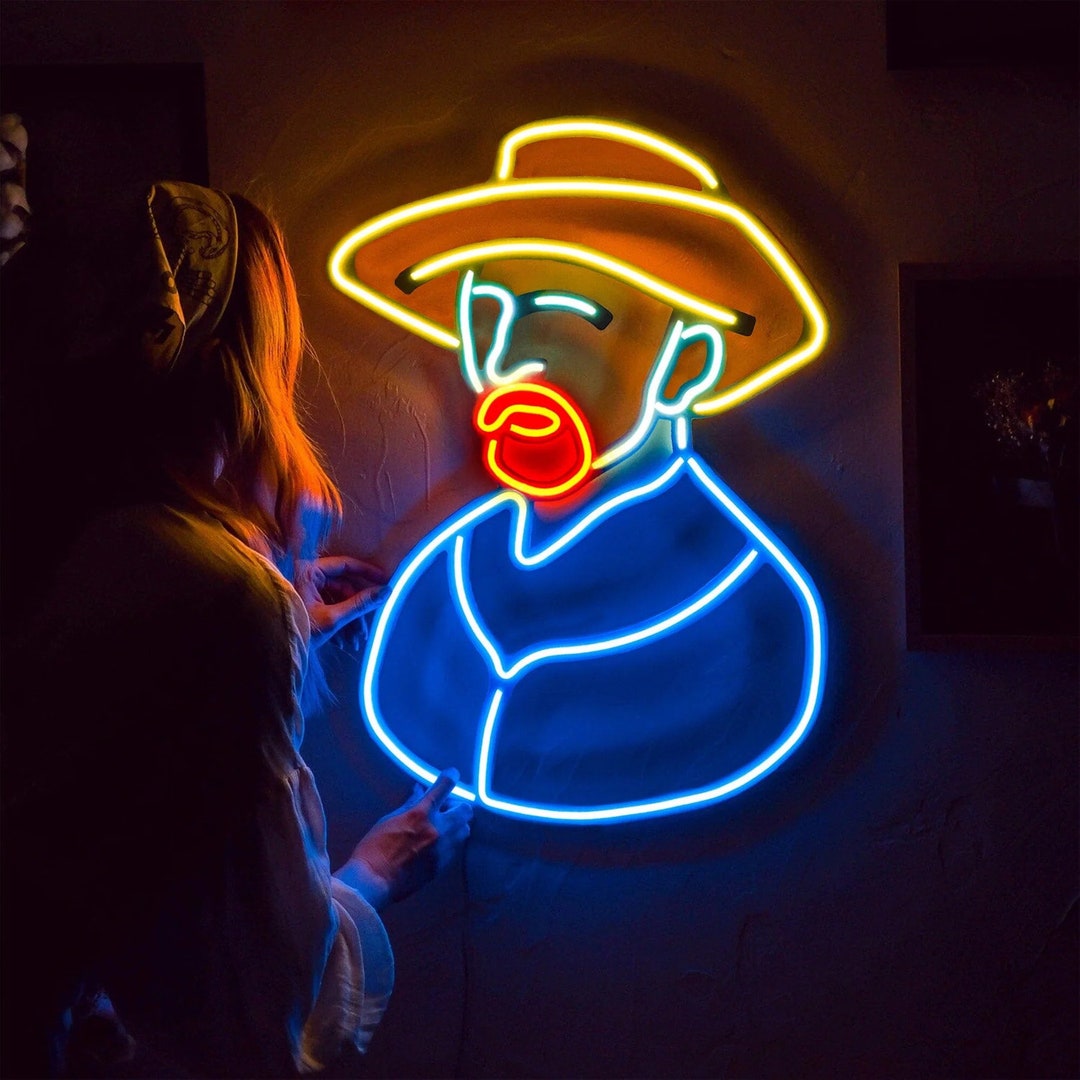 Van Gogh Neon Wall Art, Wall Decor, Led Neon Sign, Home Decor, Led Neon ...