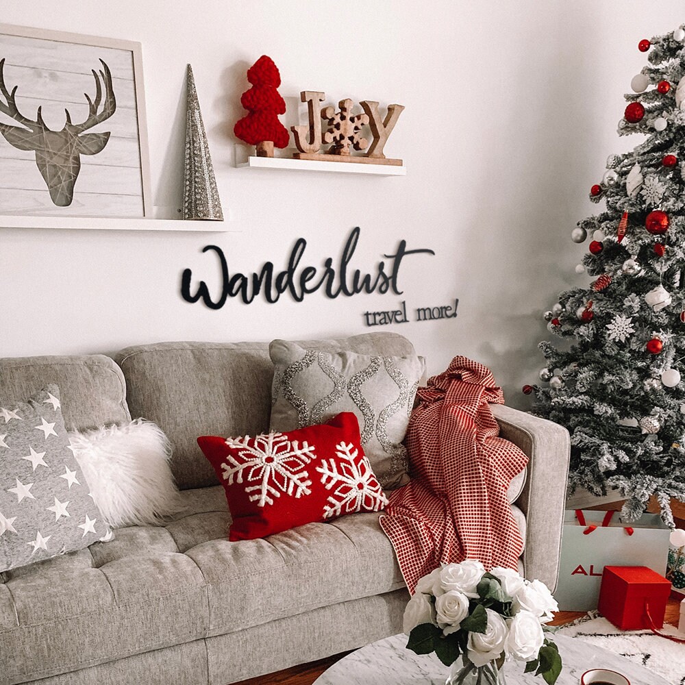 Wanderlust Travel More Metal Wall Art for Travel Lovers - Etsy