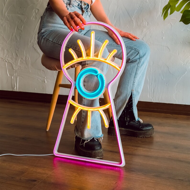 Vision Neon Wall Art Led Neon Sign Neon Wall Decor Neon - Etsy