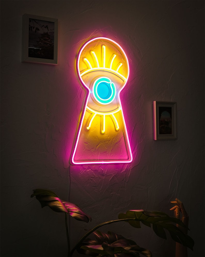 Vision Neon Wall Art Led Neon Sign Neon Wall Decor Neon - Etsy