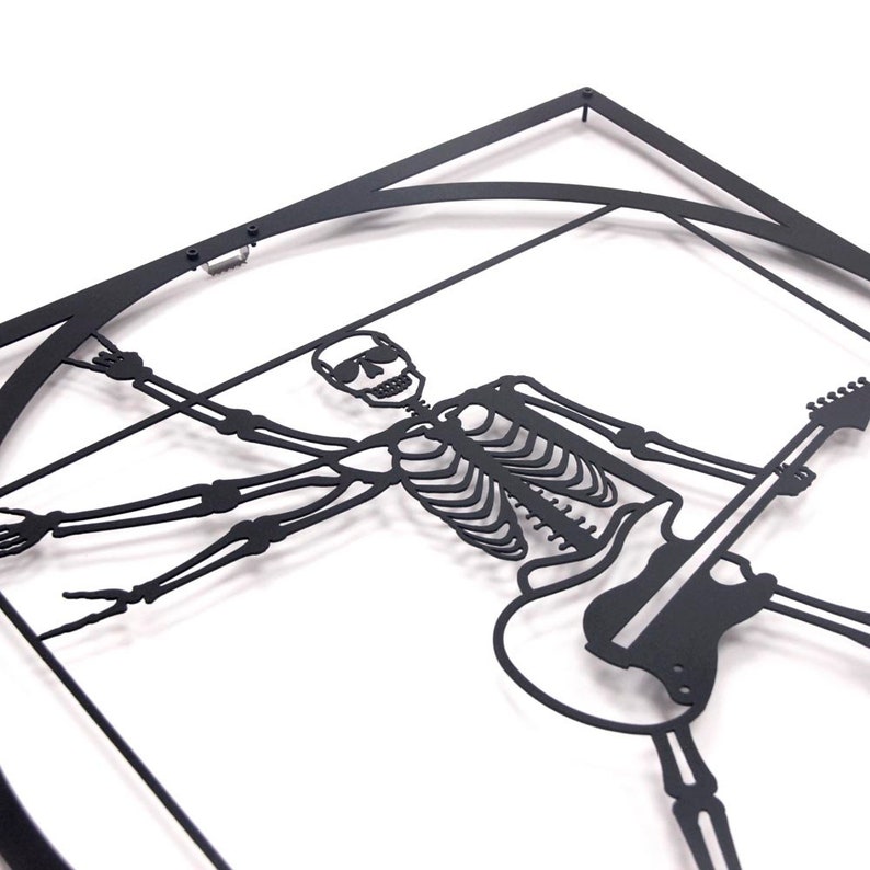 Leonardo Da Vinci Vitruvian Rocker Metal Wall Decor for Art | Etsy