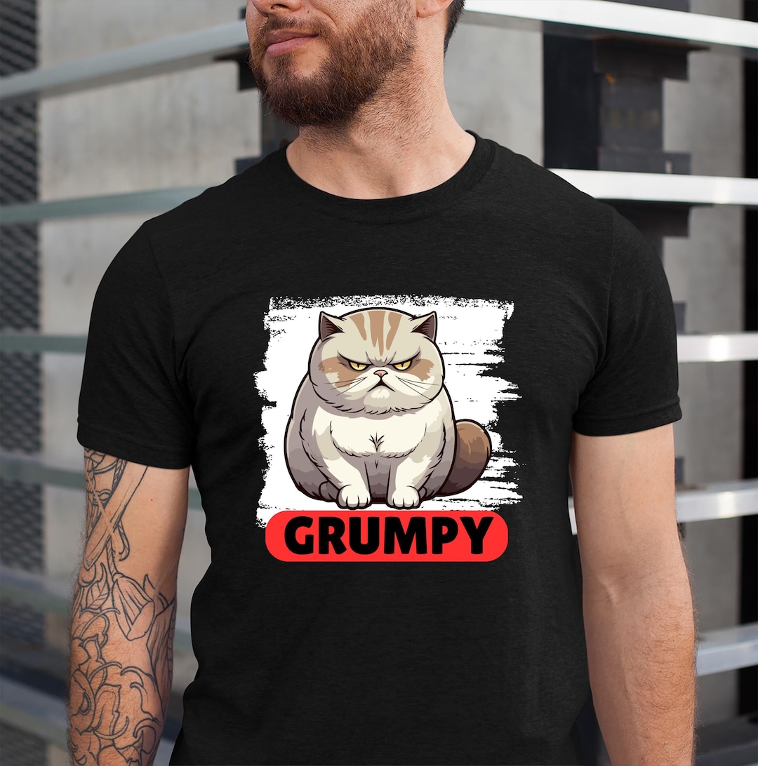 Grumpy Cat T-shirt Hilarious Cat Lover Tee - Etsy