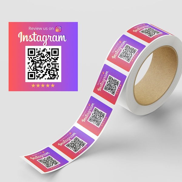 Qr Code Sticker Sheet - Etsy