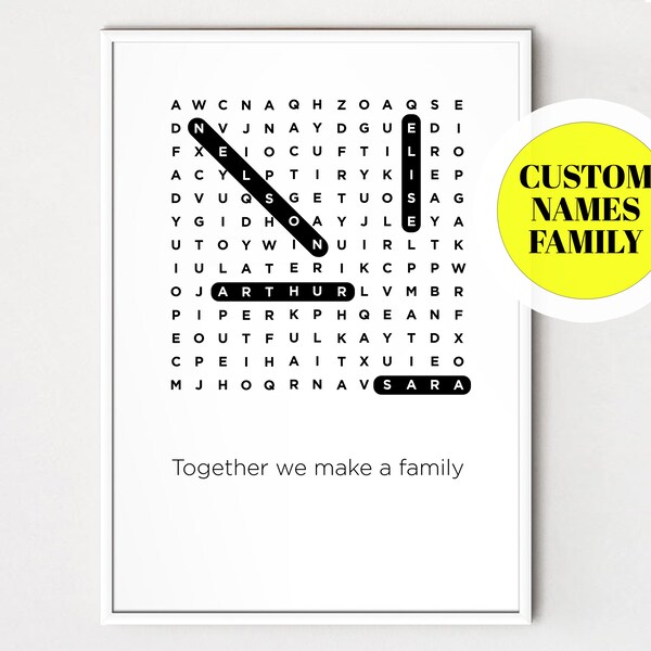 Custom Word Search - Etsy