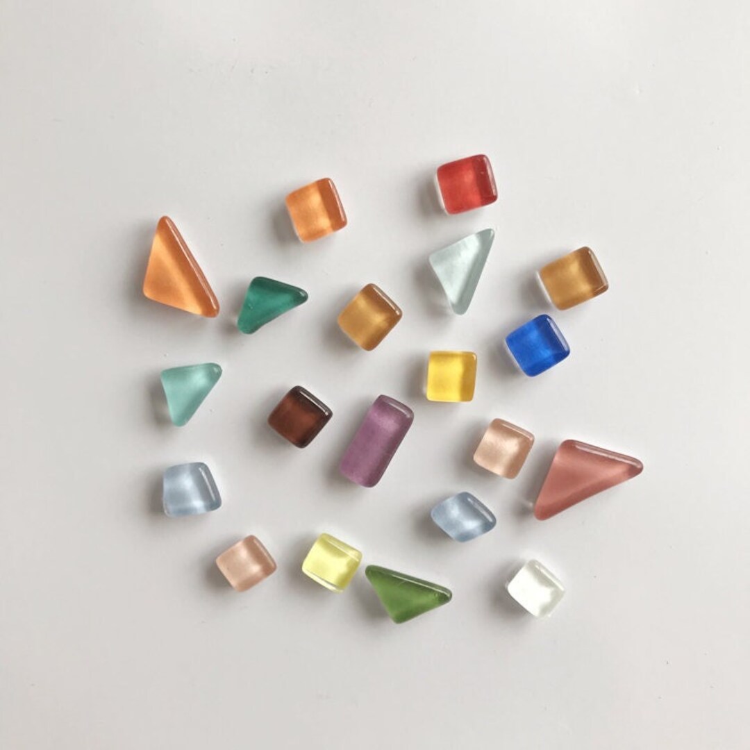 10pcs Geometric Glass Fridge Magnet Irregular Magnets Sea Office ...