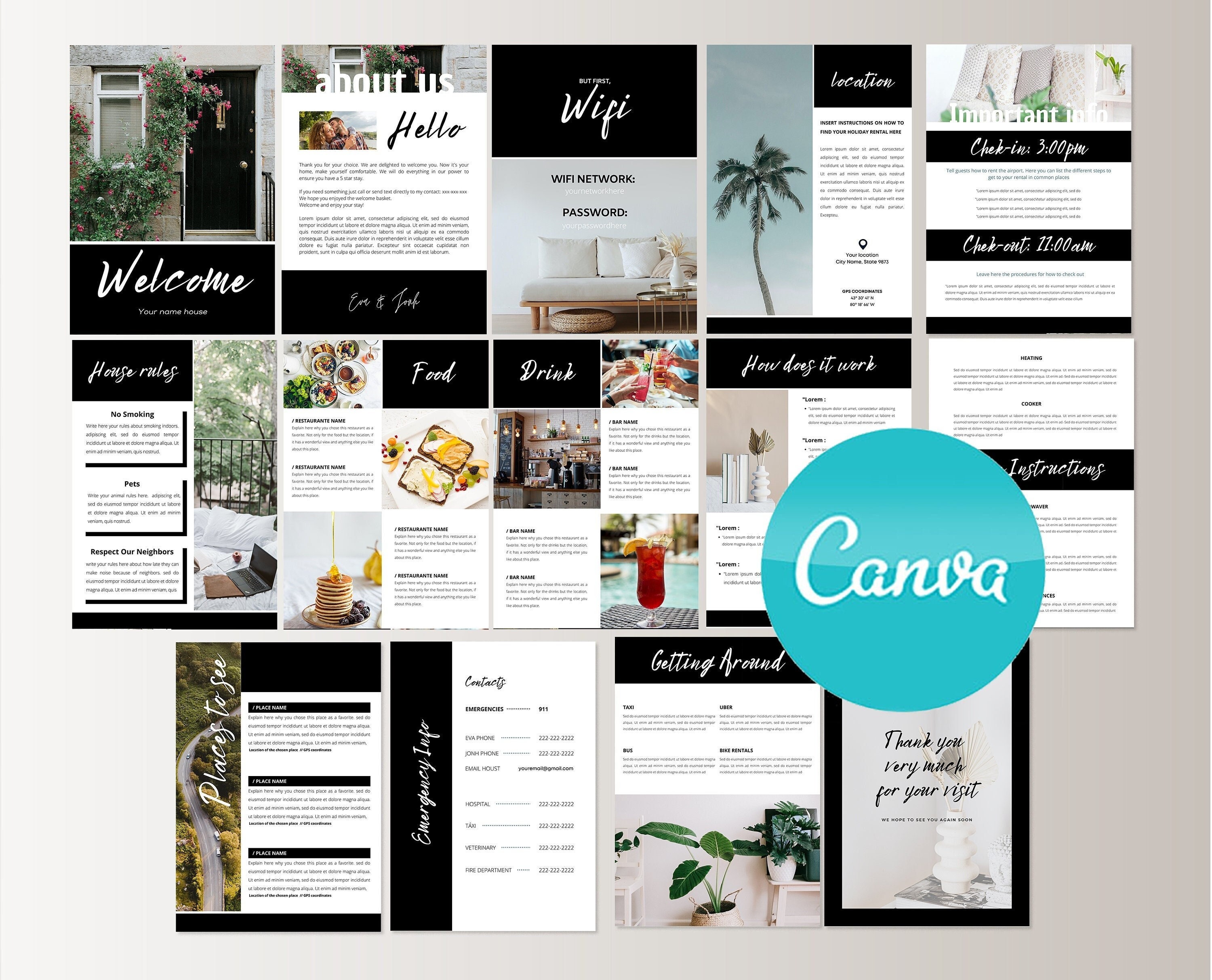 Book Index Page Template