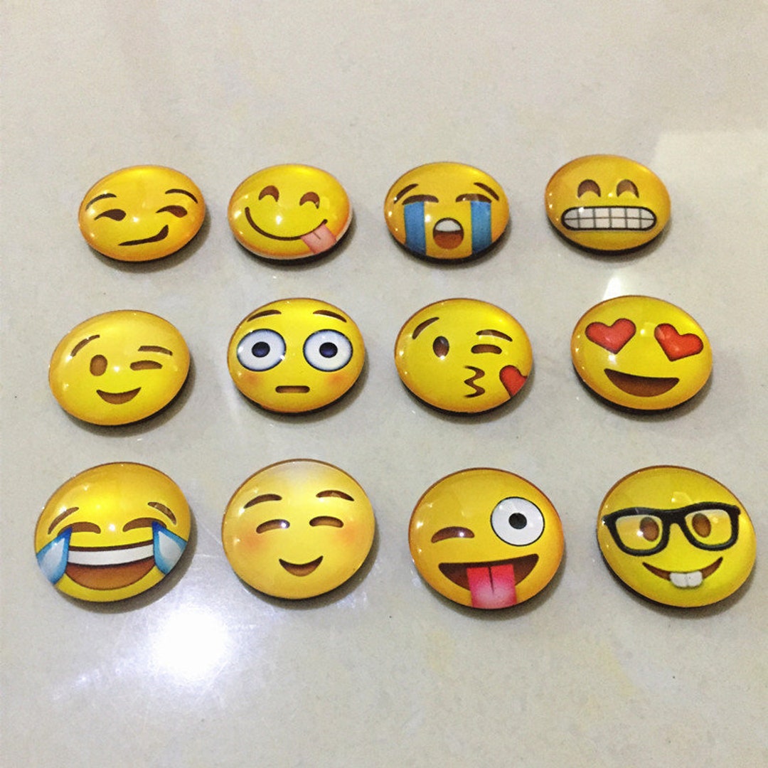 12pcs Mix Smiling Expression Cute Face Fridge Magnets DIY - Etsy