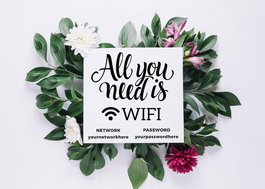 Custom Wifi Magnet Wifi Magnet Sign Fridge Magnet - Etsy