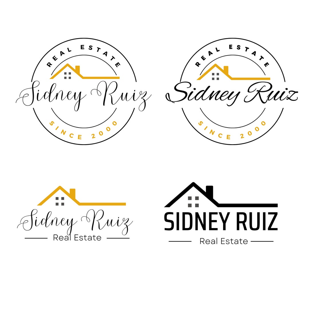 Editable Real Estate Logo Design Realtor Logo House Logo - Etsy