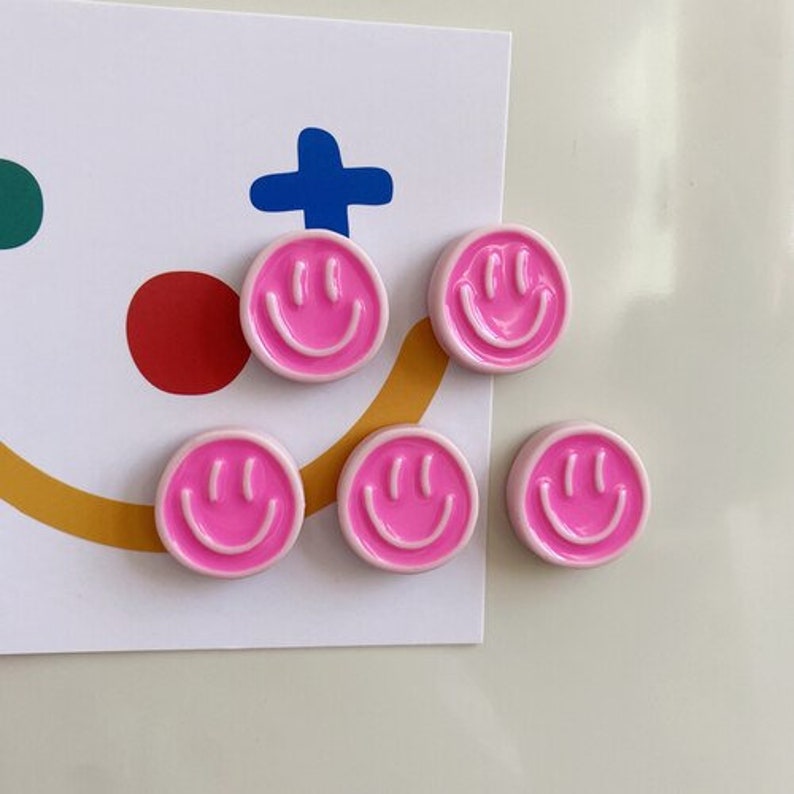 10pcs Cute Magnet Smile Face Refrigerator Magnet Funny Magnets - Etsy