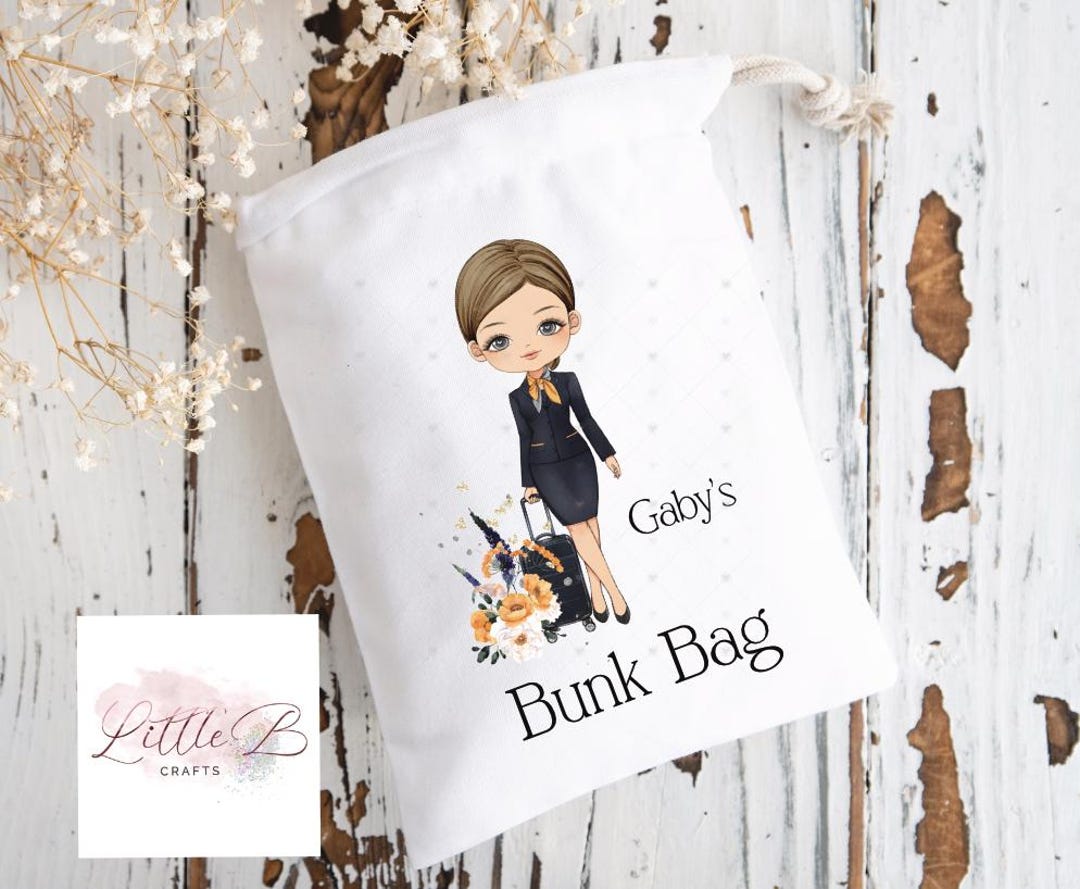 Personalised Cabin Crew Bunk Bag | Airline Crew Gift | Flight Attendant ...