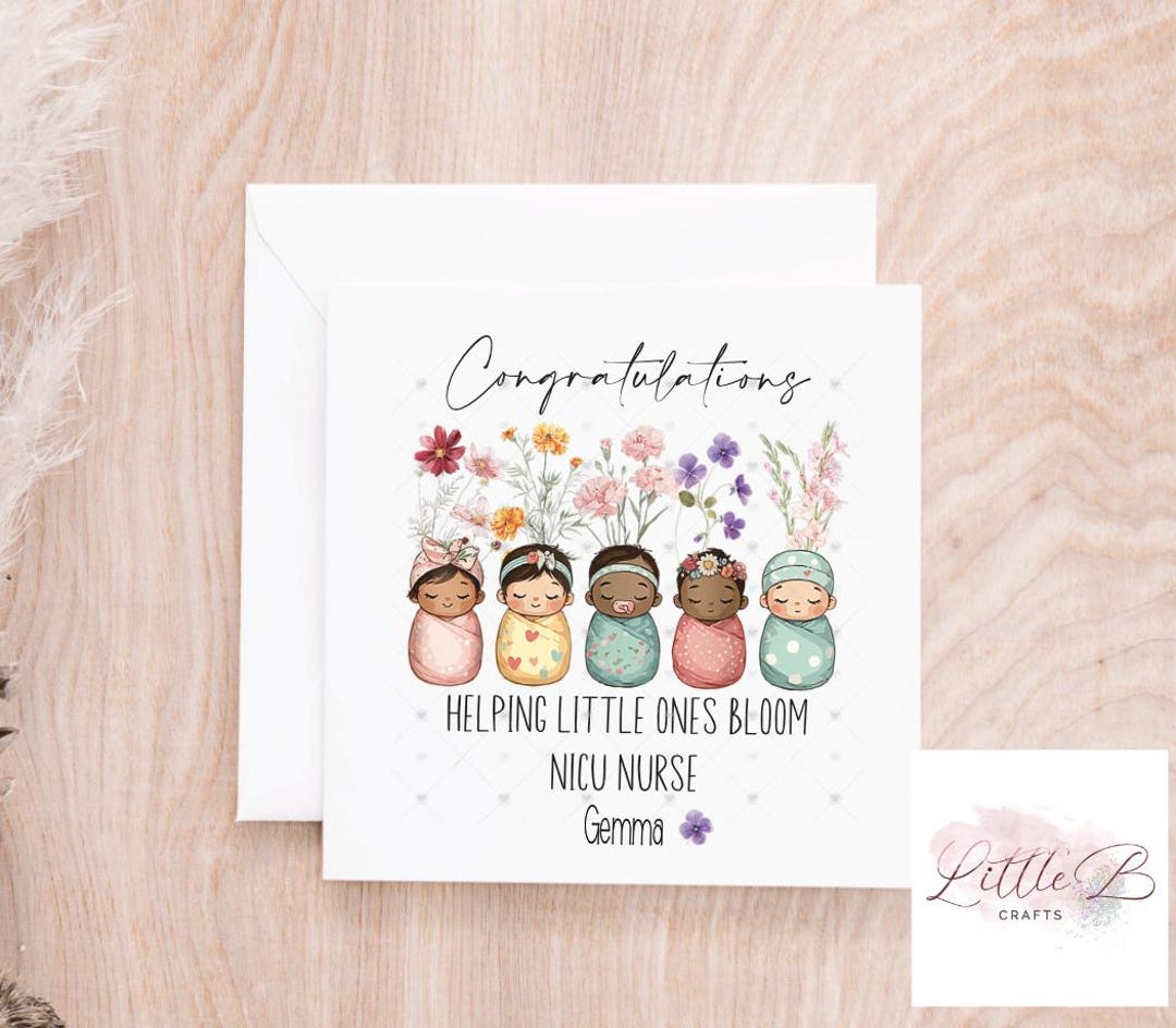 Personalised NICU Nurse Card, Graduation Card, Staff Nurse, New Nurse ...