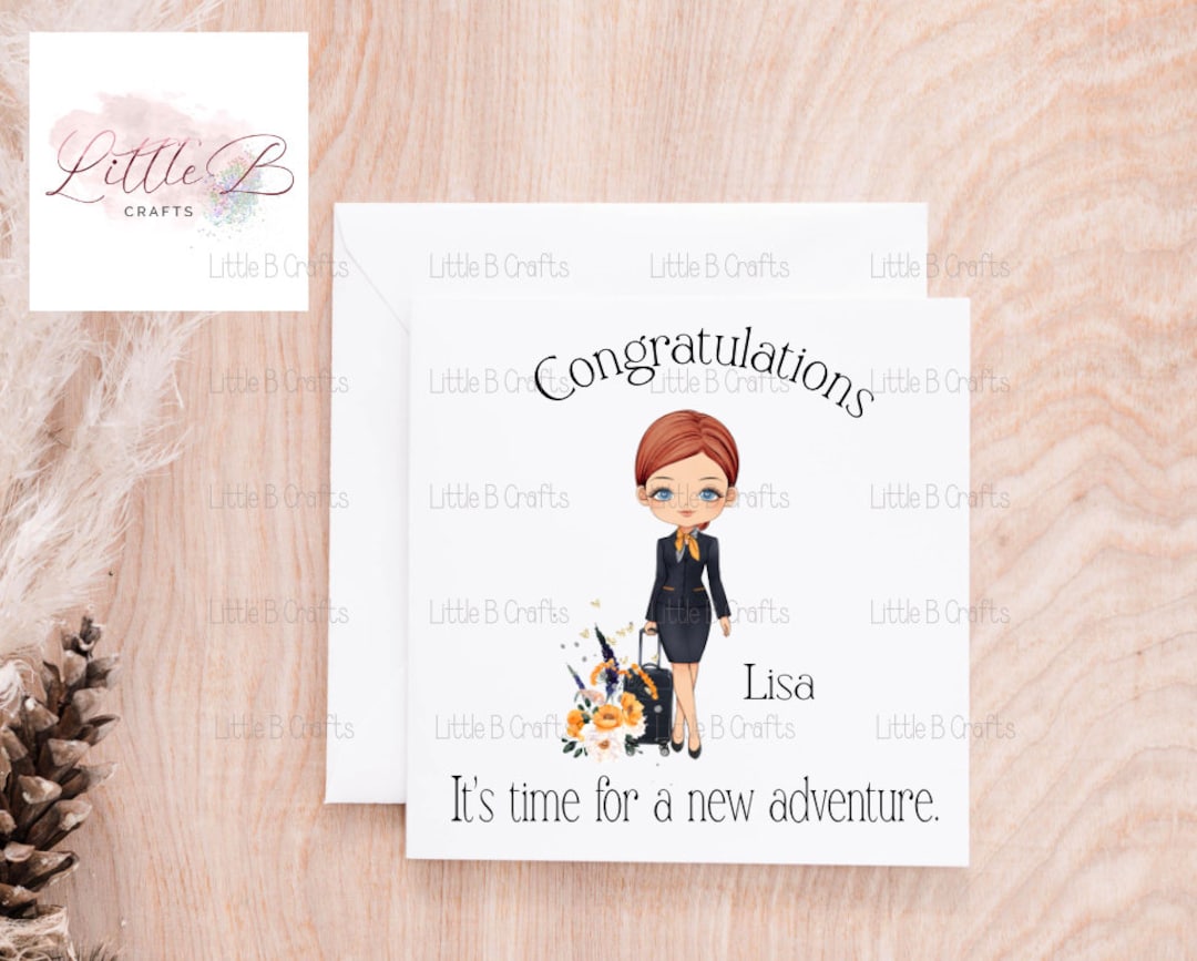 Easy Jet, Cabin Crew, Airline, Promotion Personalised Card - Etsy UK