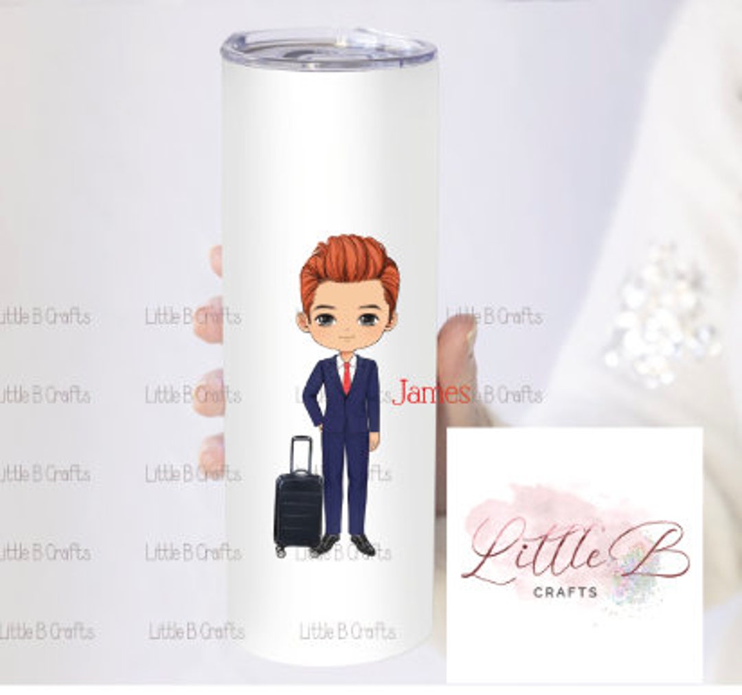 Cabin Crew Tumbler 20oz | Personalised Flight Attendant Travel Mug ...