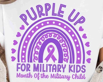 Purple up for Military PNG Purple up for Military Kids Month of the ...