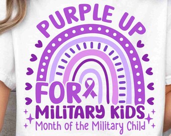 Purple up for Military PNG Purple up for Military Kids Month of the ...
