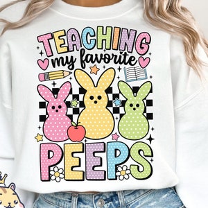 Teaching My Favourite Peeps Svg, Happy Easter Day, Easter Gift Design ...