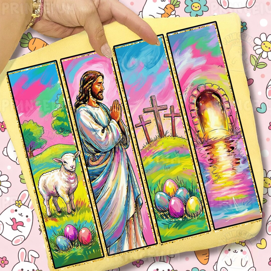 Christian Easter PNG, Jesus Resurrection Cross Design, Religious Spring ...