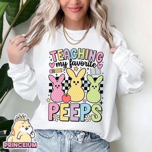 Teaching My Favourite Peeps Svg, Happy Easter Day, Easter Gift Design ...