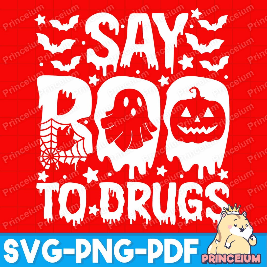 Red Ribbon Week SVG, Say Boo to Drugs, Drug-free, Anti-drug Svg, Cricut ...