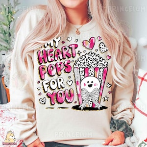 My Heart Pops for You Png, Funny Valentine Vibes Png, Retro Valentine ...