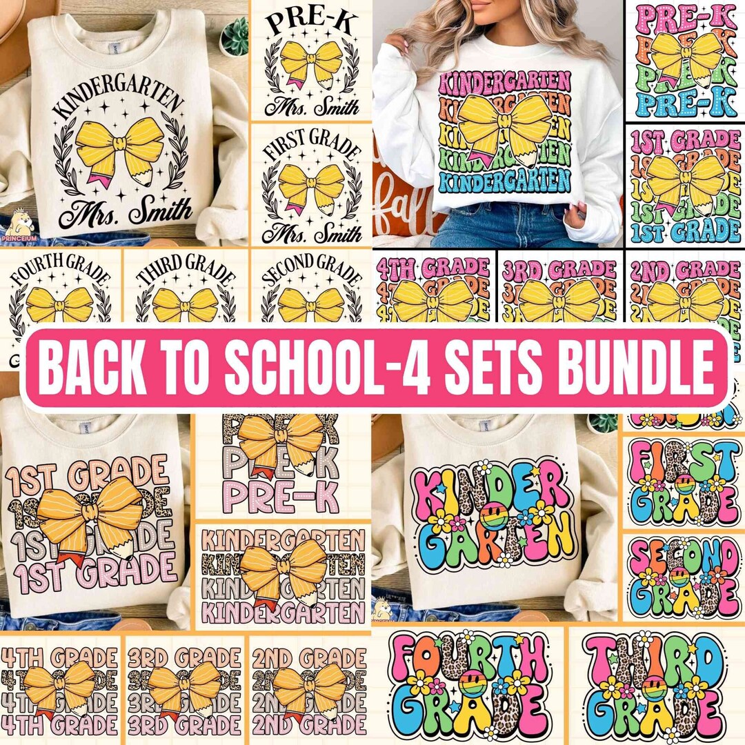 Retro Back to School Coquette Bundle Png, Retro Teacher Png, Teacher ...