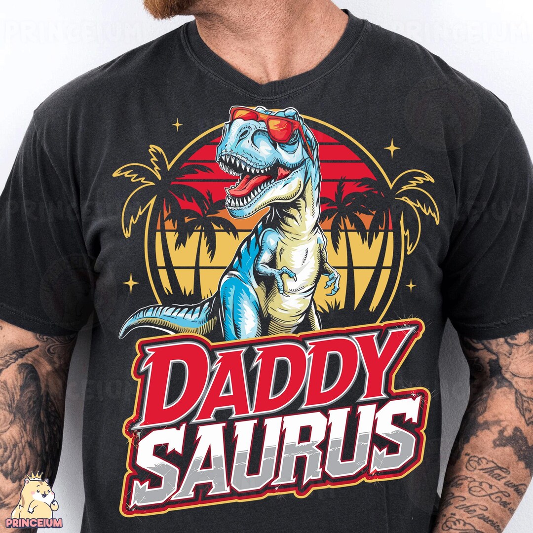 Daddysaurus Png Digital Design Dinosaur Dad Png Printable PNG Graphic ...