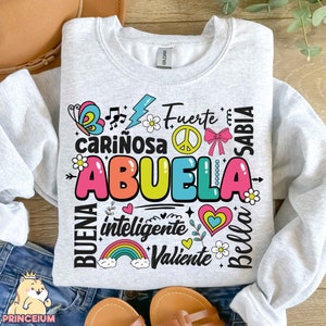 Ella Es Abuela Png, Blessed Abuela Png, Spanish Grandma, Mom Life Png ...