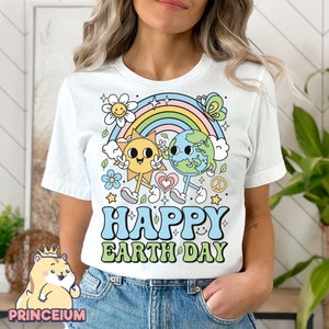 Earth Day Bundle PNG, Earth Day, Groovy Retro, Funny Earth PNG, Save ...