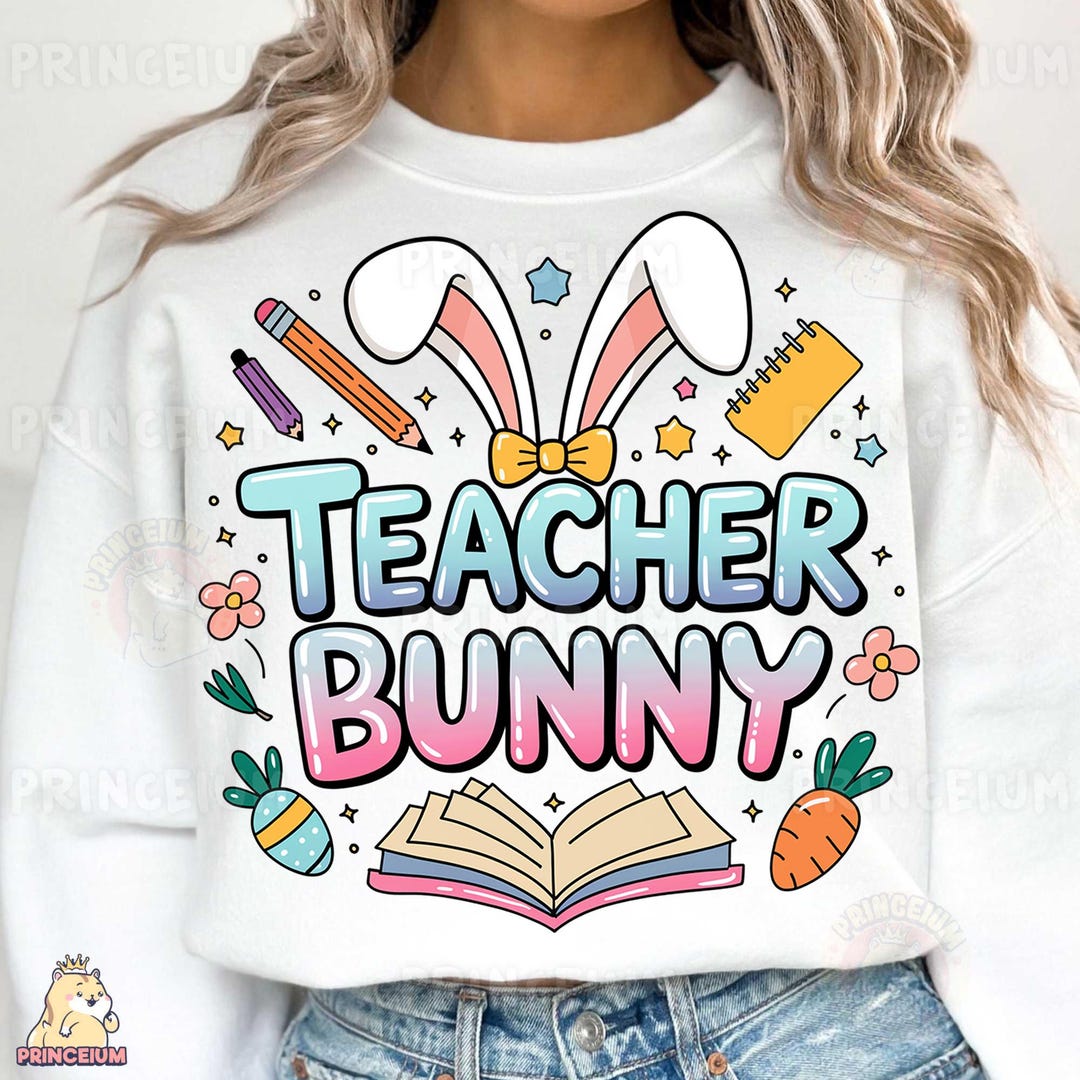 Teacher Bunny Png, Happy Easter Png, Easter Bunny Png, Teacher Bunny ...