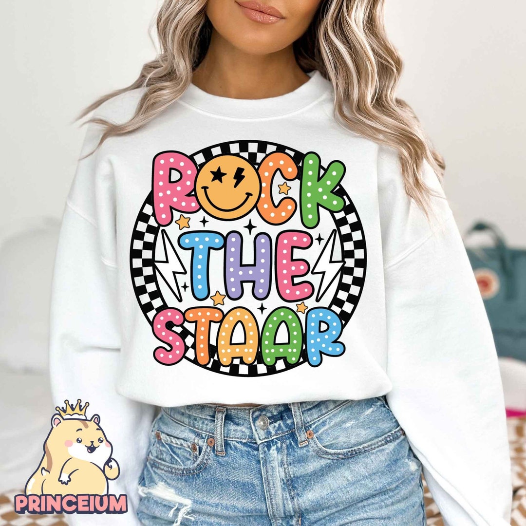 Retro Rock the Staar You Got This Png, You Got This, Test Day Png, Rock ...