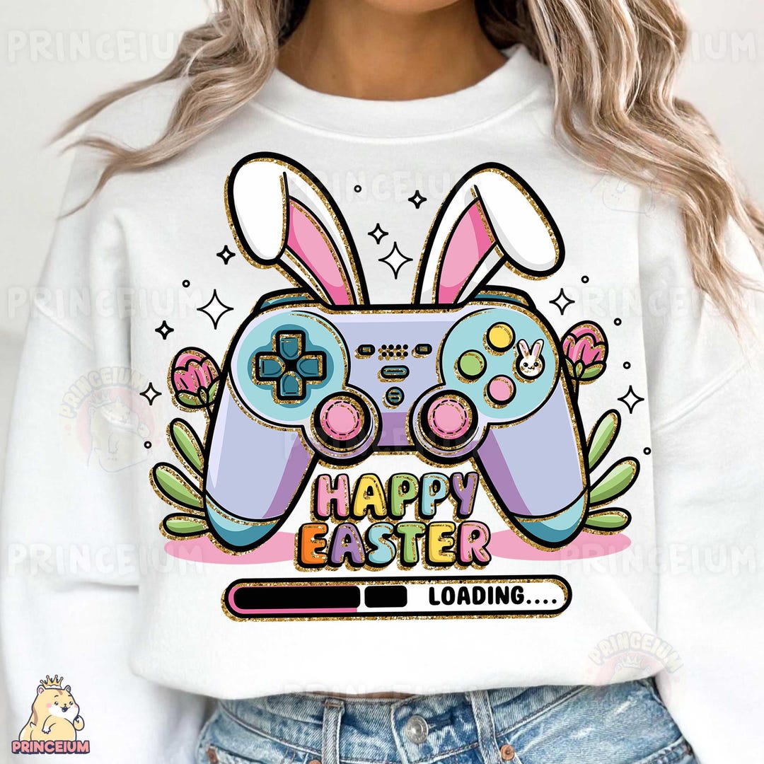 Happy Easter Gaming Png, Easter Bunny Gamer Png, Happy Easter Video ...