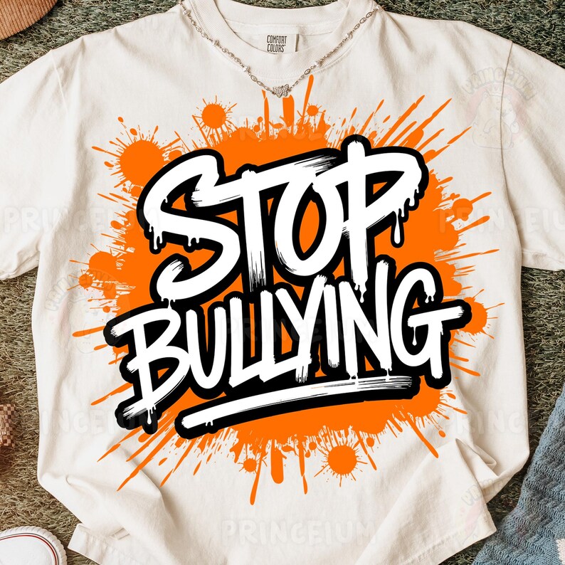 Stop Bullying PNG Graffiti Unity Day Sublimation Design Anti Bullying ...