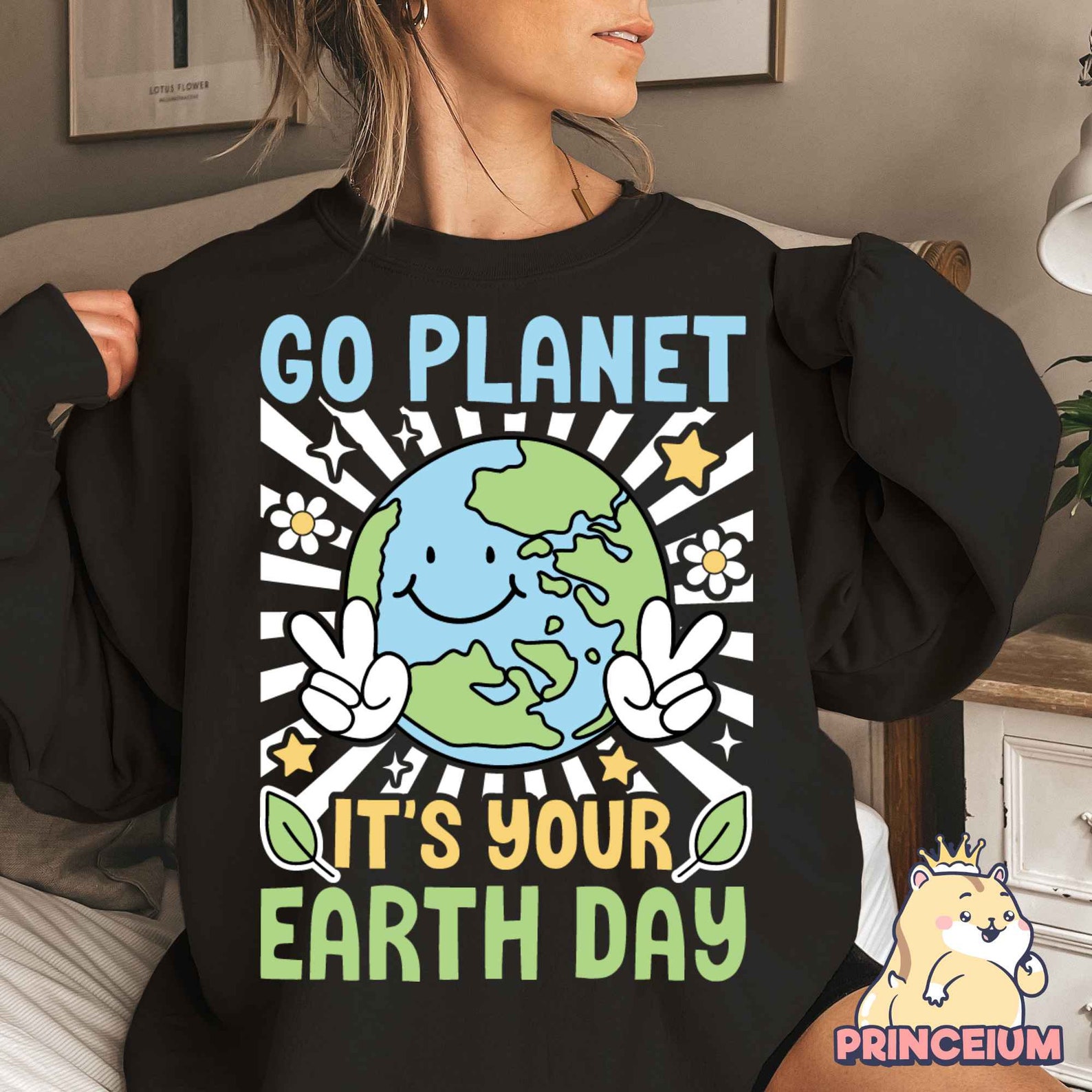 Earth Day Bundle PNG, Earth Day, Groovy Retro, Funny Earth PNG, Save ...