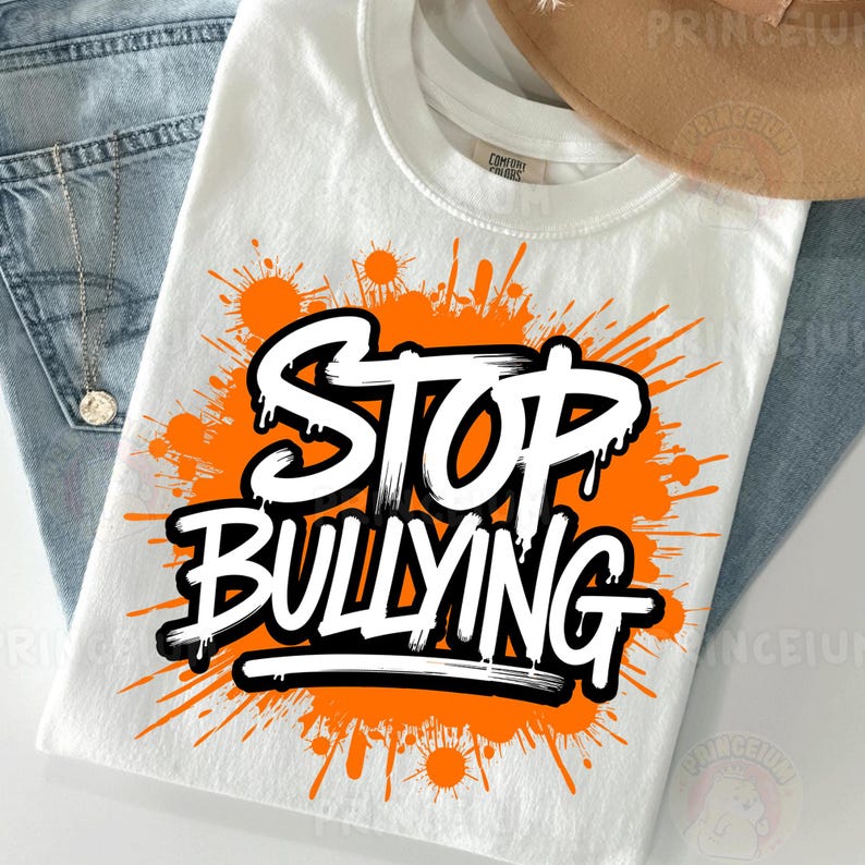 Stop Bullying PNG Graffiti Unity Day Sublimation Design Anti Bullying ...