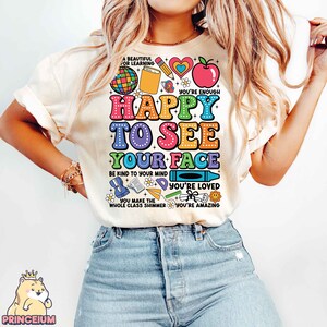 Happy to See Your Face Png, Back to School Png, First Day of School Png ...