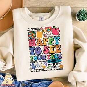 Happy to See Your Face Png, Back to School Png, First Day of School Png ...