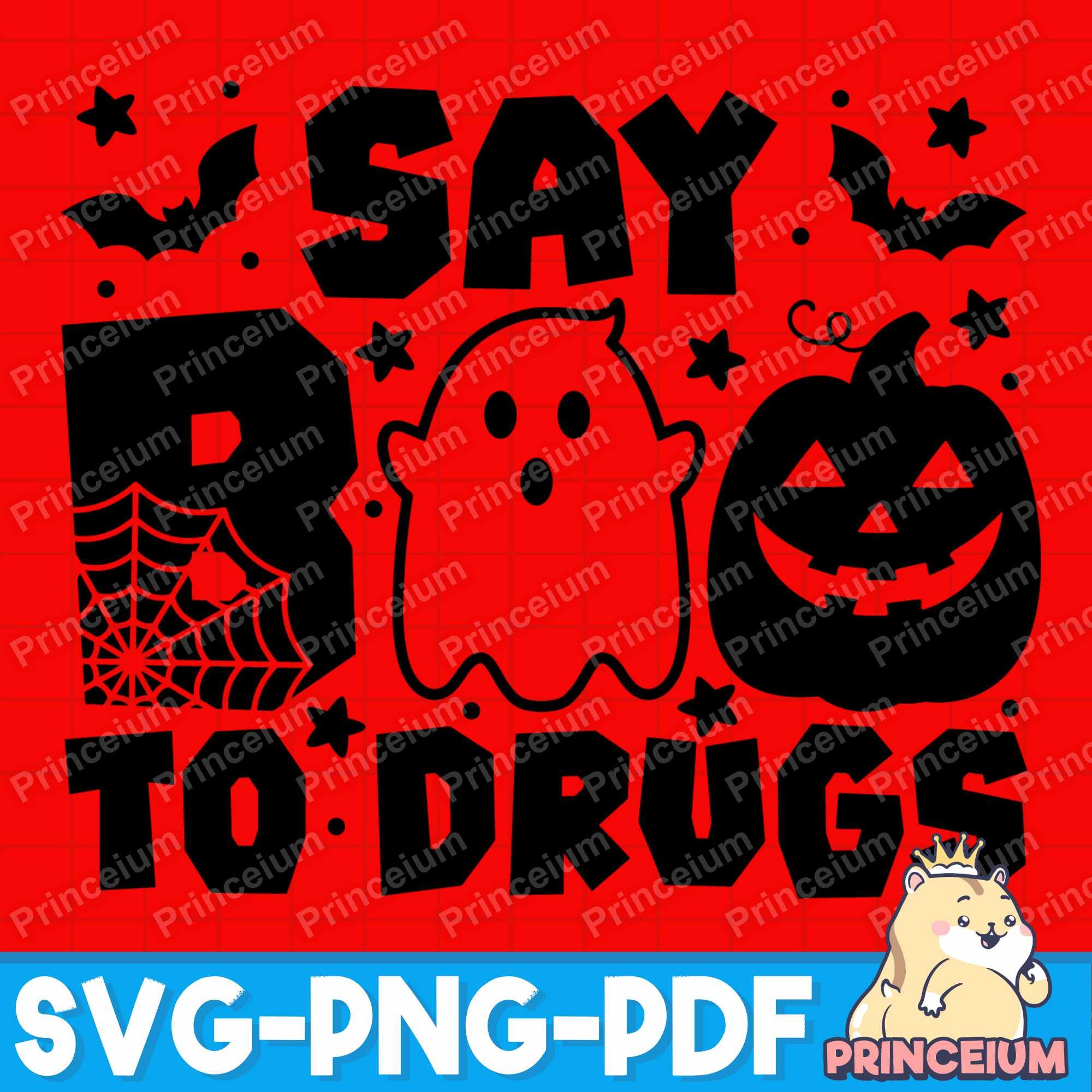 Red Ribbon Week SVG, Say Boo to Drugs, Drug-free, Anti-drug Svg, Cricut ...