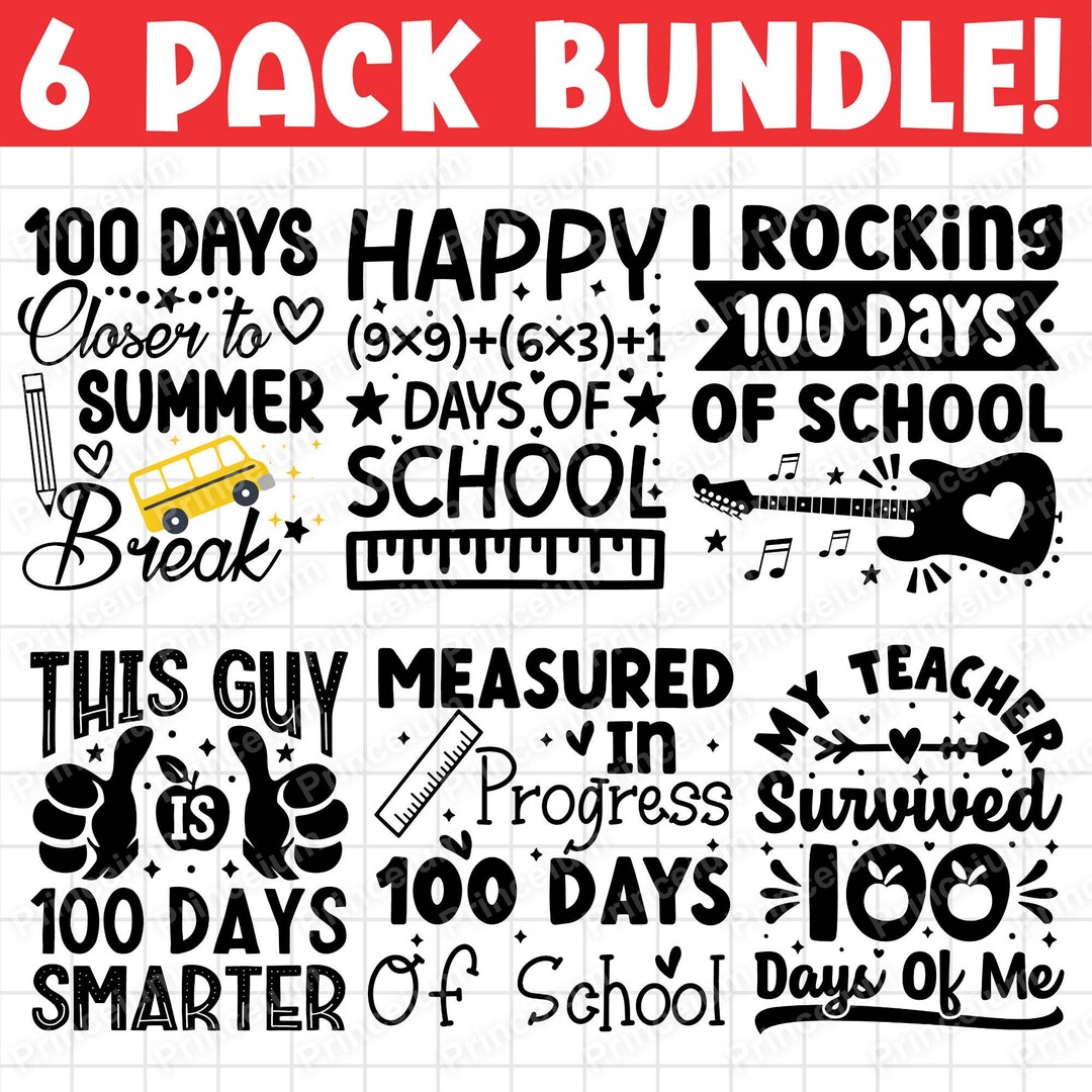 Math Formula 100 Days of School Bundle, 100 Day of School Math Png ...