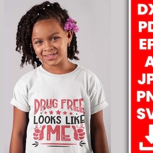 Red Ribbon Week SVG Drug Free Looks Like Me SVG Anti-drug Red - Etsy
