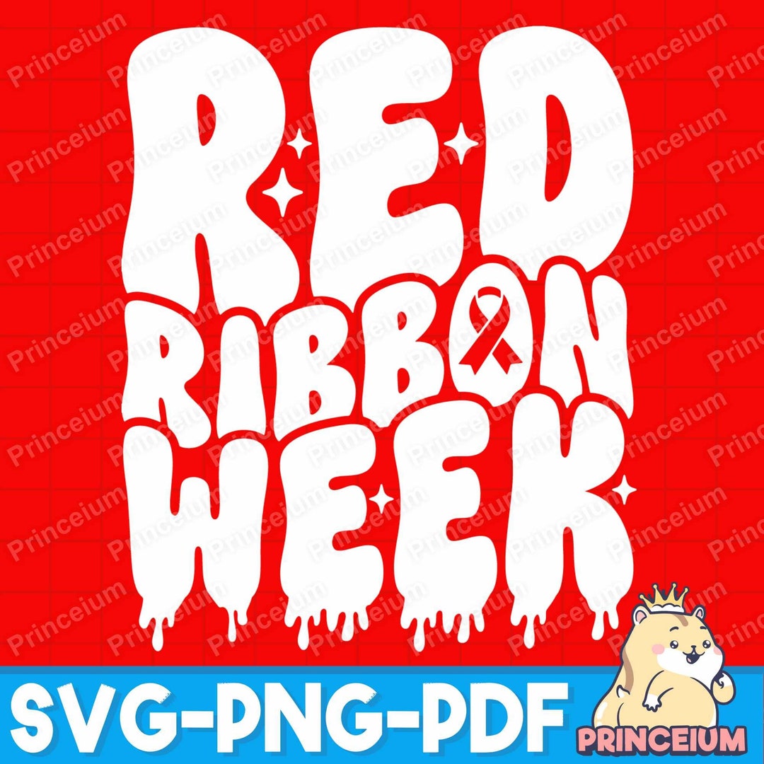 Red Ribbon Week SVG, Red Ribbon Week Drug-free, Anti-drug Svg, Cricut ...
