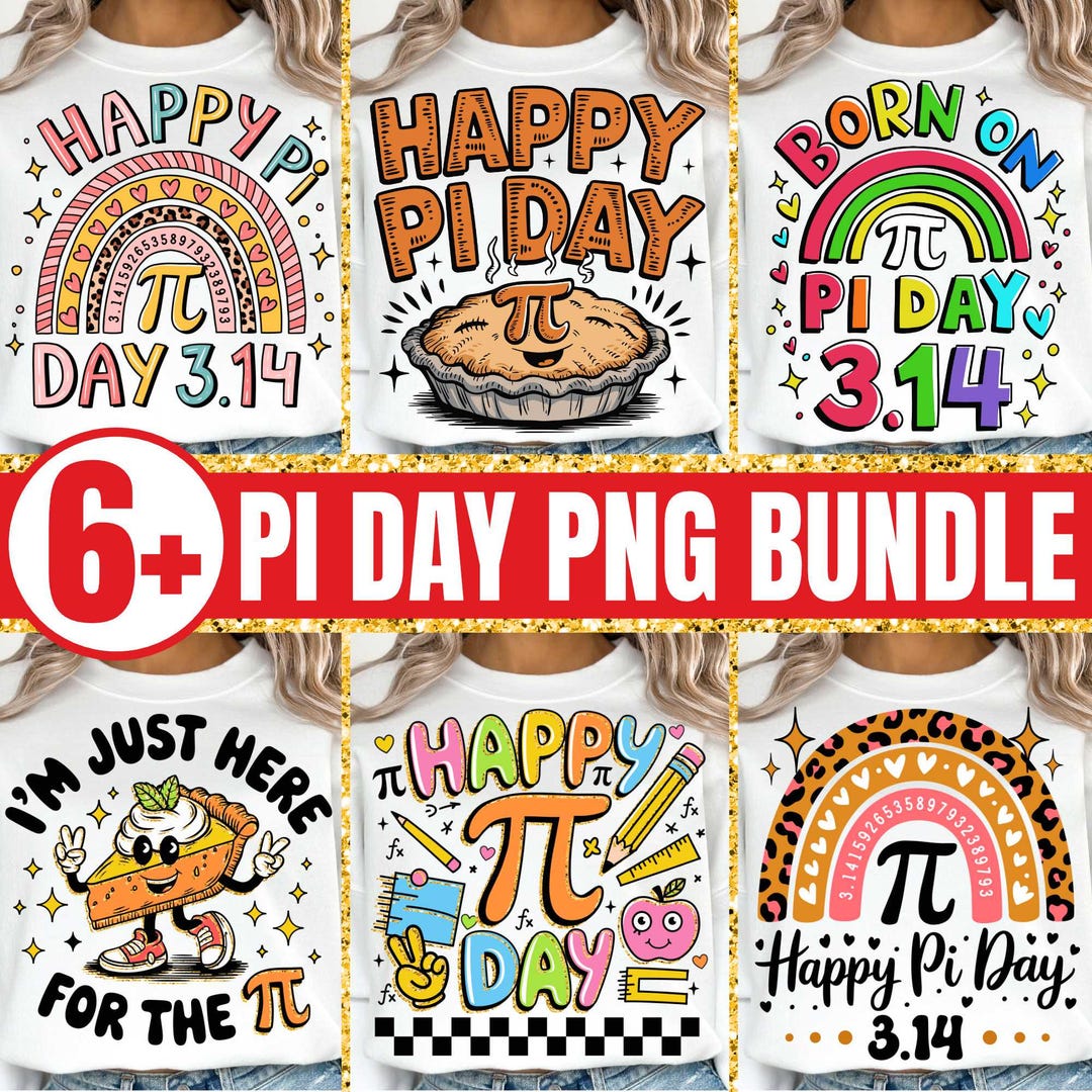Happy Pi Day Bundle, Math Teacher Shirt Png, Pi Day Png, Happy Pi Days ...