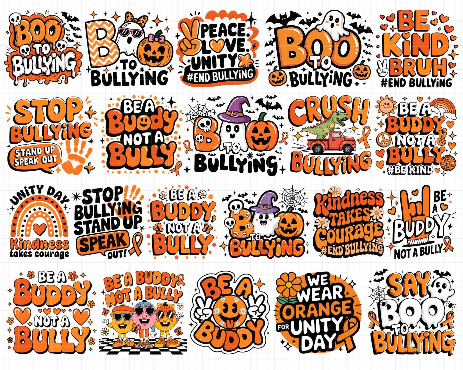 Be a Buddy Not a Bully Bundle Png, Stop Bullying Png, End Bullying Png ...